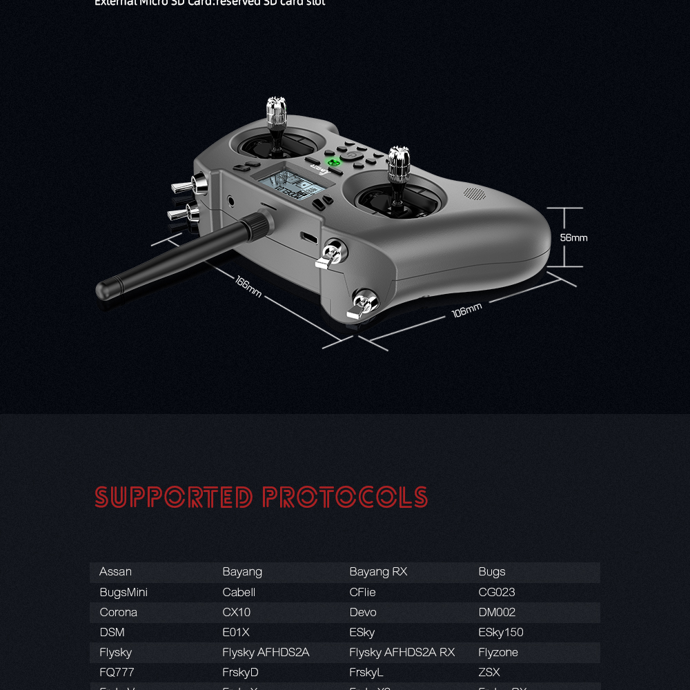 Jumper T Lite CC2500 module Radio Controller Hall Sensor Gimbals OpenTX ...